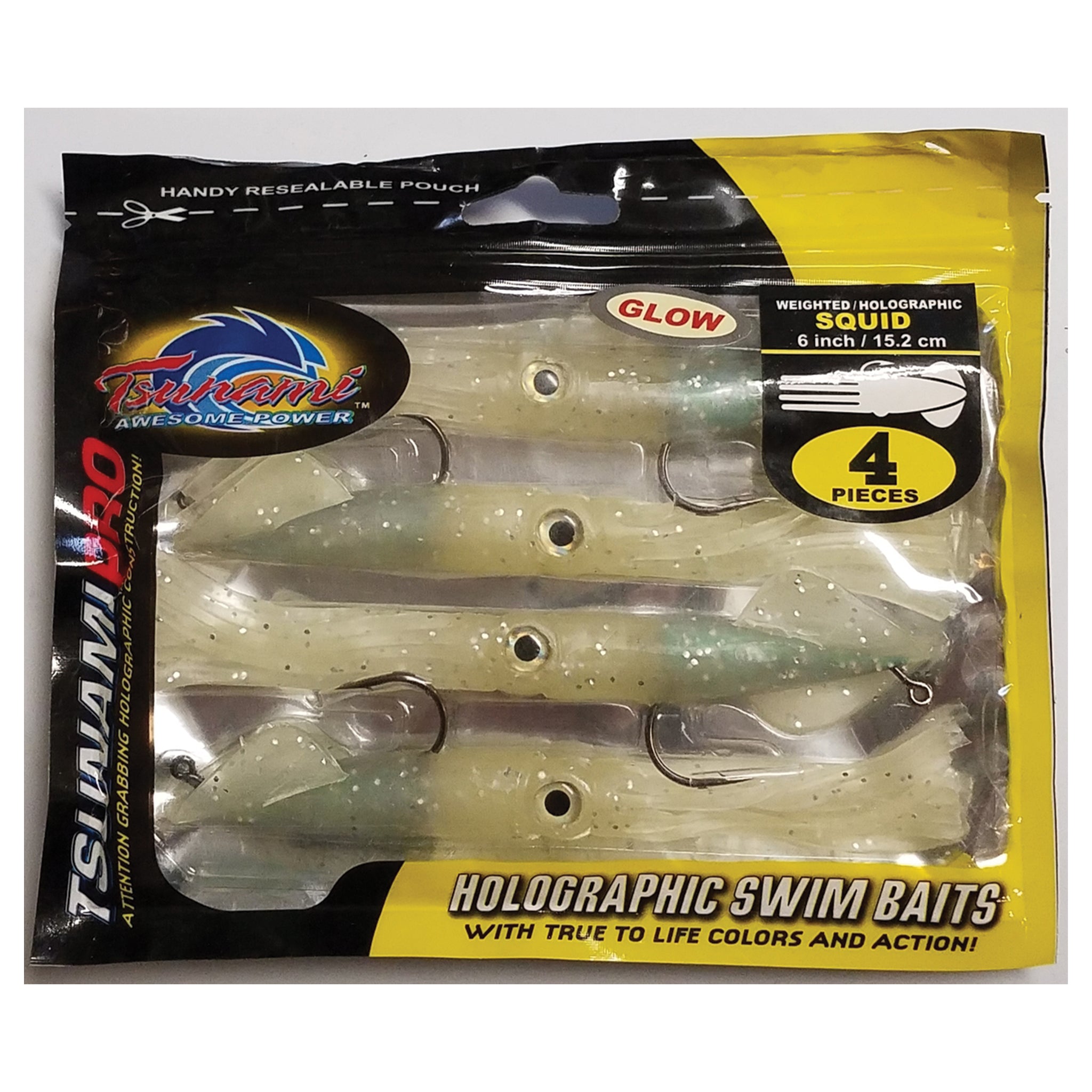 Tsunami Weighted Holographic Squid – J&B Tackle Co