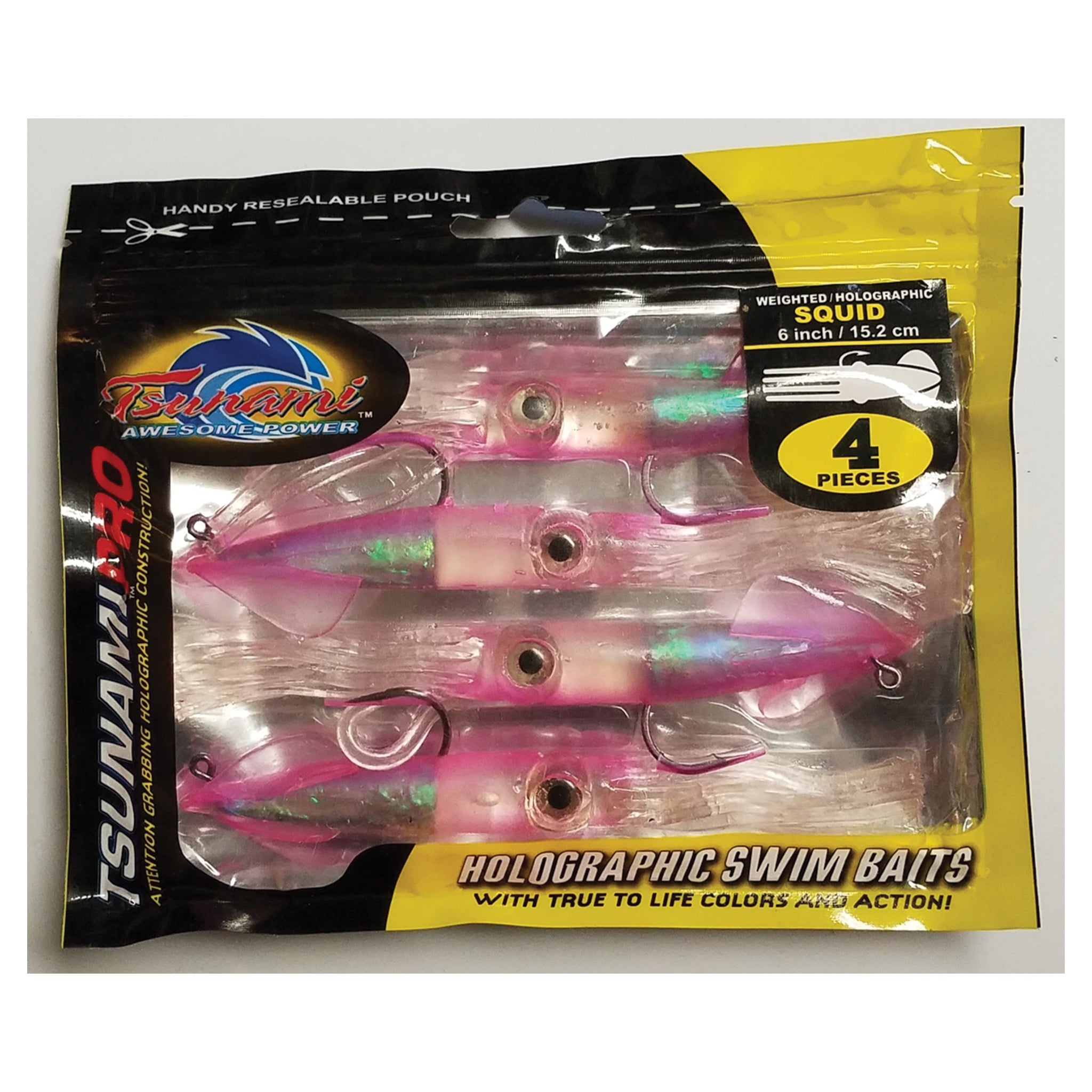 Tsunami Weighted Holographic Squid – J&B Tackle Co
